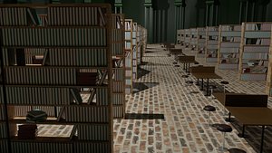 Download 3D Library Interior 3ds Max Models - TurboSquid
