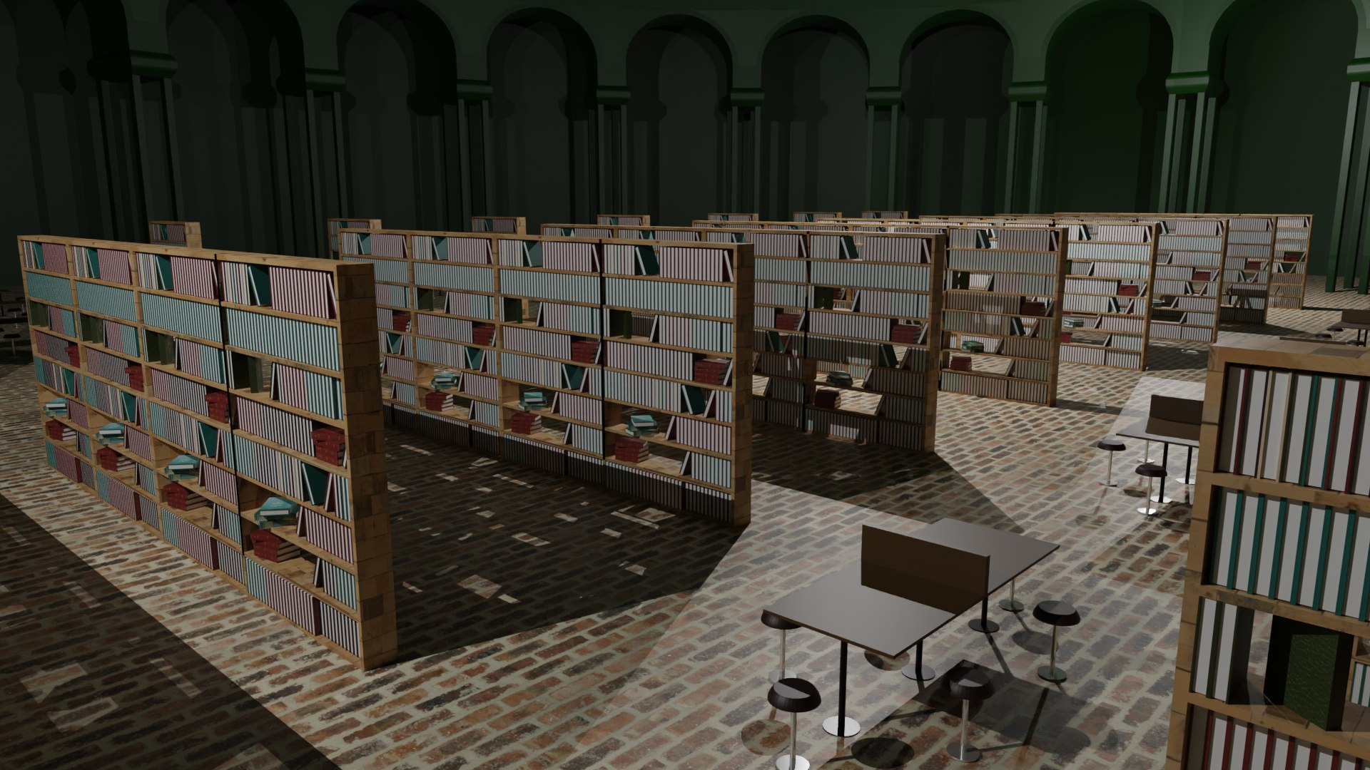 Library Interior Model - TurboSquid 2132154