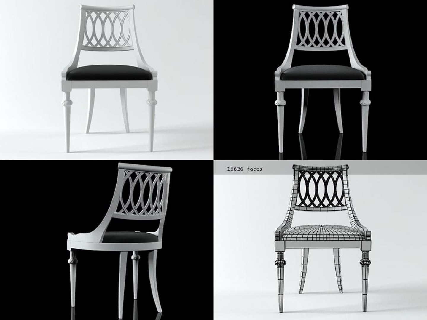Curved chair 3D model - TurboSquid 1185505