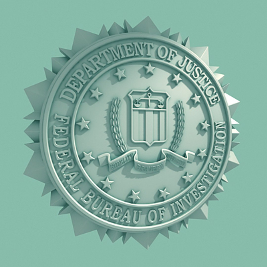 3d Model Fbi Crest