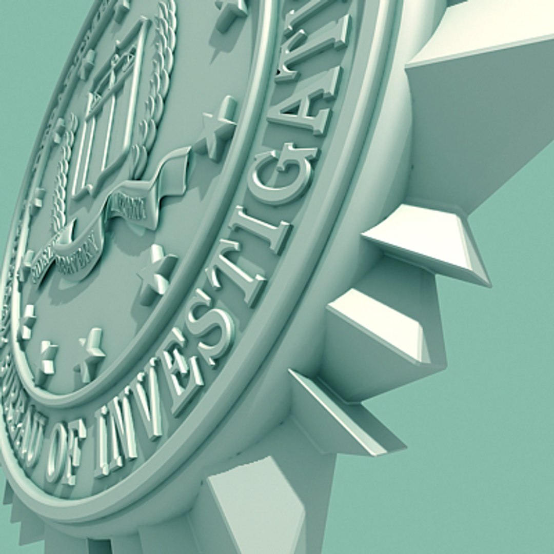 3d Model Fbi Crest