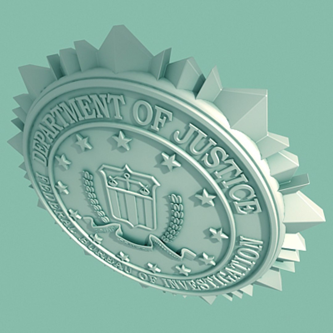 3d Model Fbi Crest