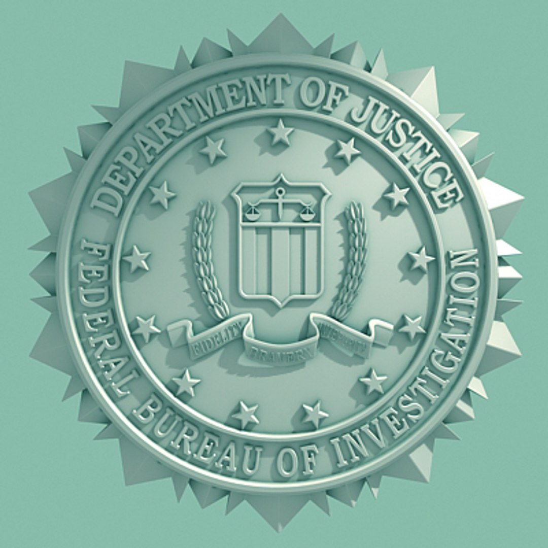 3d Model Fbi Crest