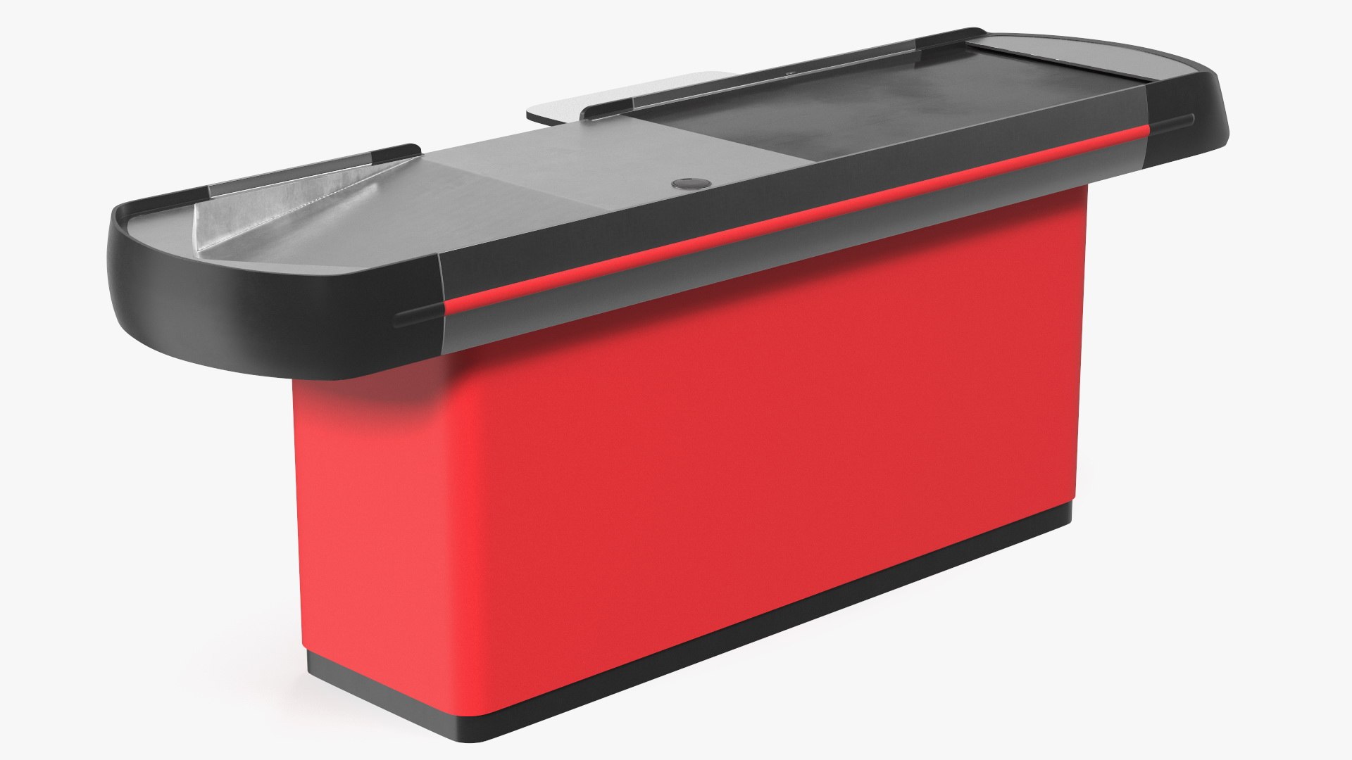 Ergonomic Small Retail Checkout Counter Red Rigged 3D - TurboSquid 2183371
