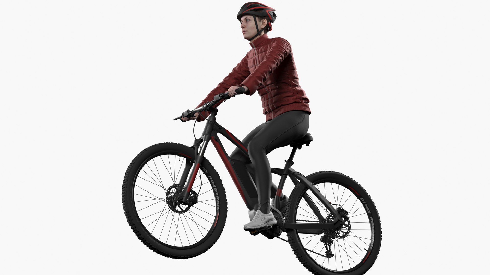 3D Female Bicycle Rider - TurboSquid 2050783
