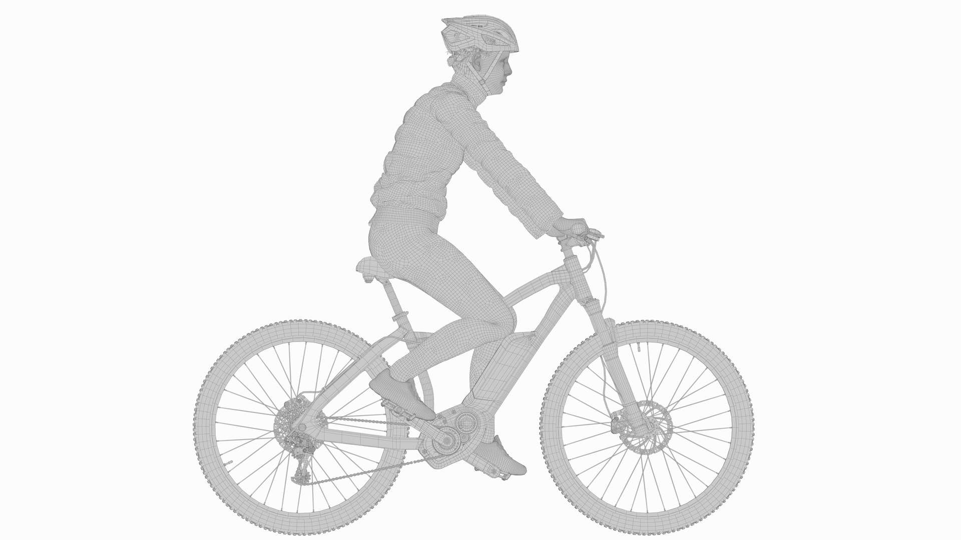 3D Female Bicycle Rider - TurboSquid 2050783