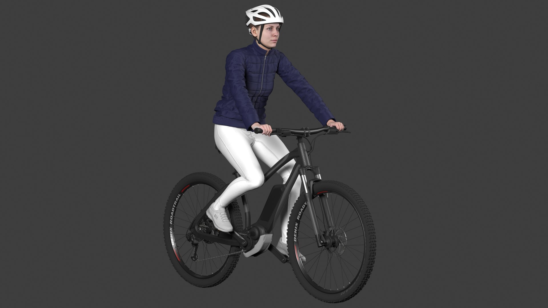3D Female Bicycle Rider - TurboSquid 2050783