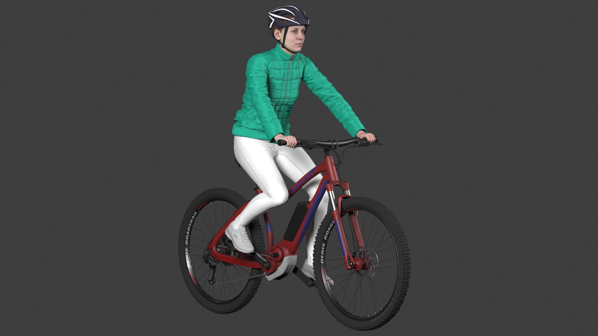 3D Female Bicycle Rider - TurboSquid 2050783