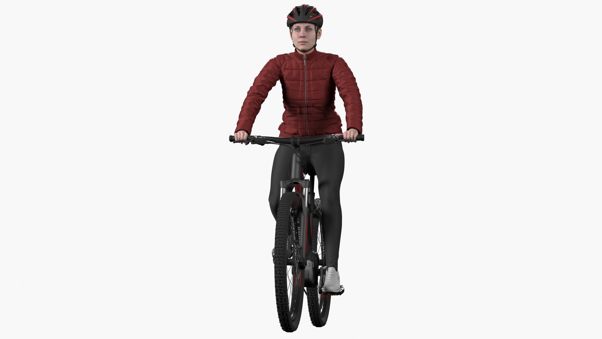3D Female Bicycle Rider - TurboSquid 2050783
