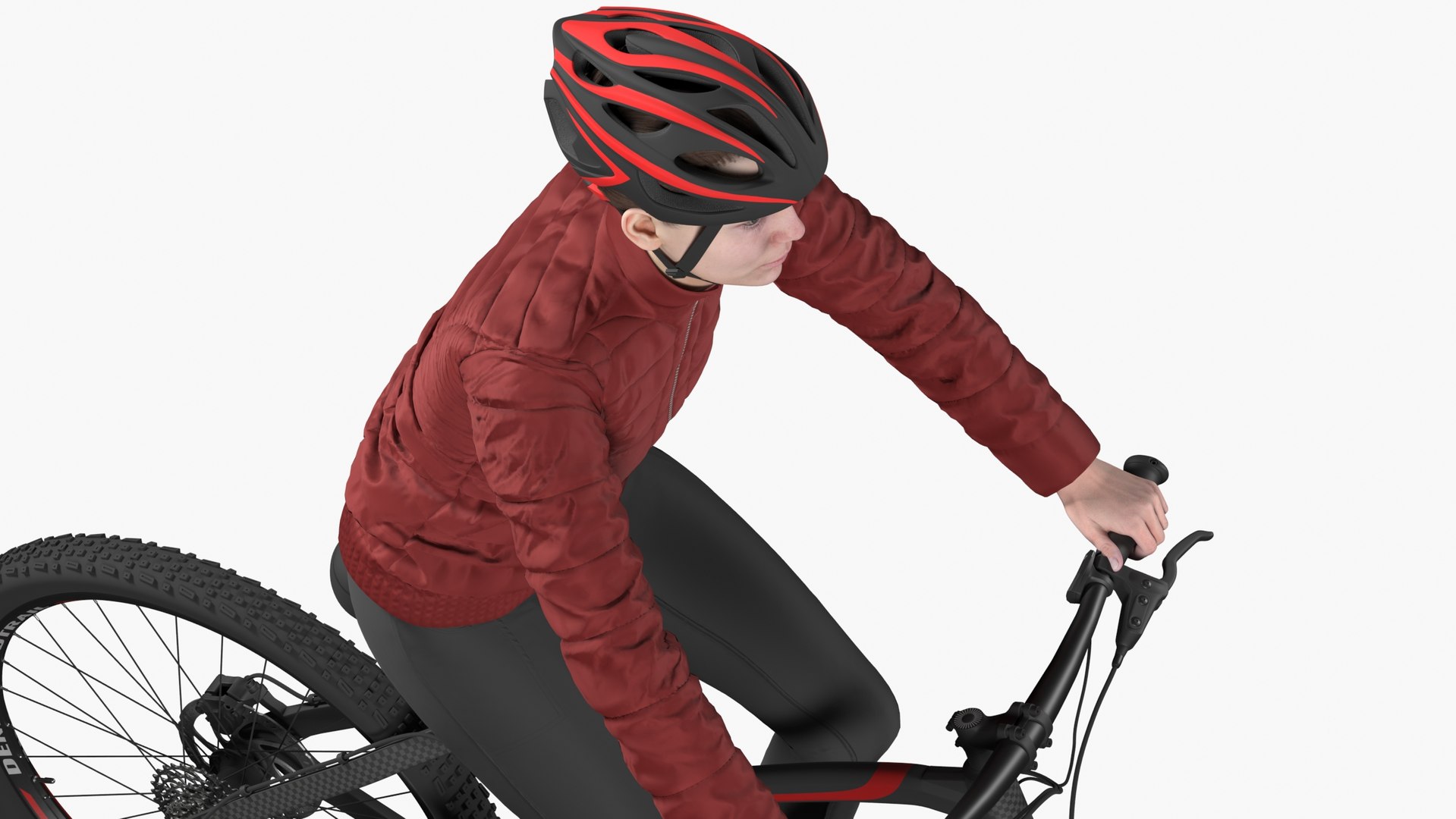 3D Female Bicycle Rider - TurboSquid 2050783