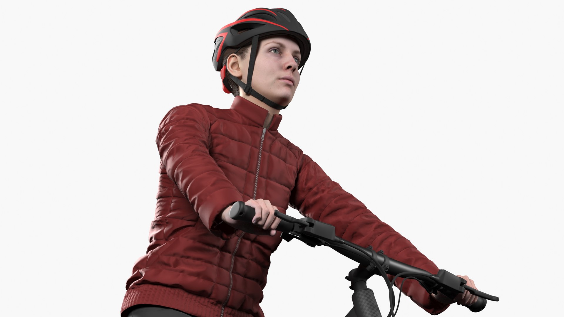 3D Female Bicycle Rider - TurboSquid 2050783