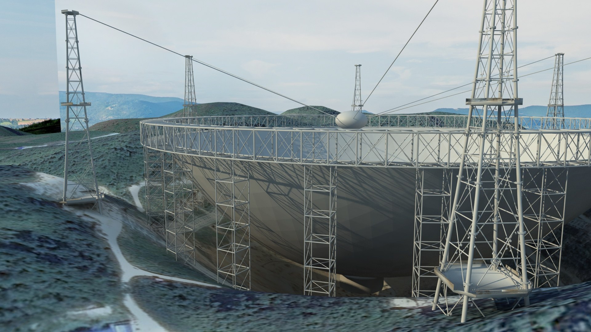 3D FAST Tianyan Chinese Telescope - TurboSquid 2451573