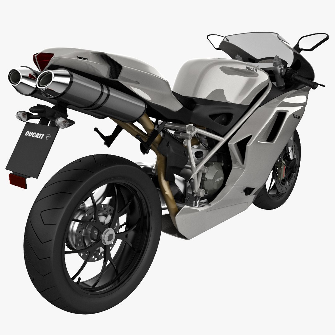 ducati 848 2009 3d 3ds