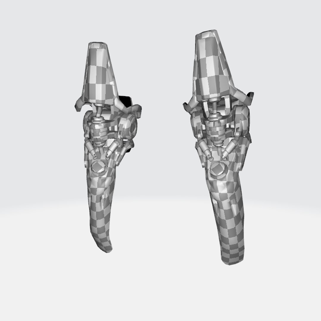 3D Mechanical Leg Prosthetics - Game-Ready Sci-Fi Cyber Legs ...