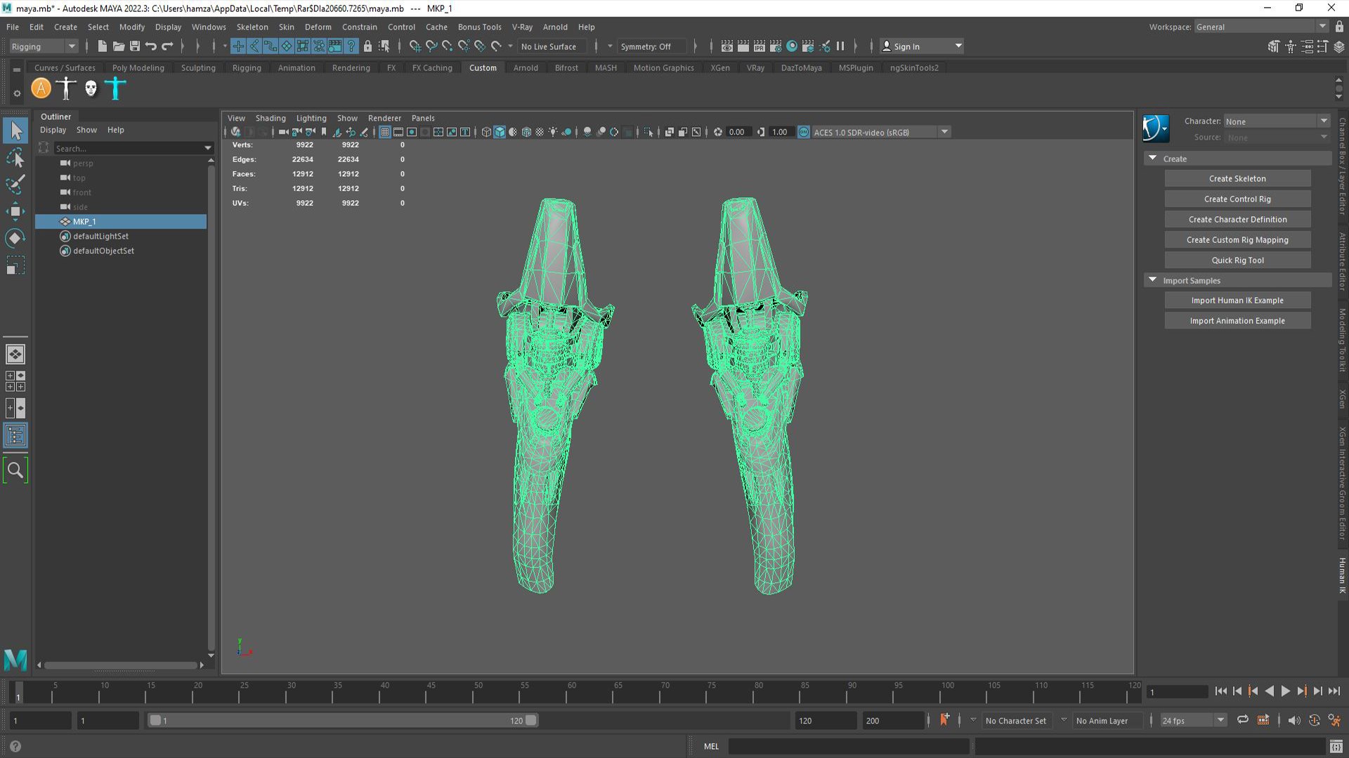3D Mechanical Leg Prosthetics - Game-Ready Sci-Fi Cyber Legs ...