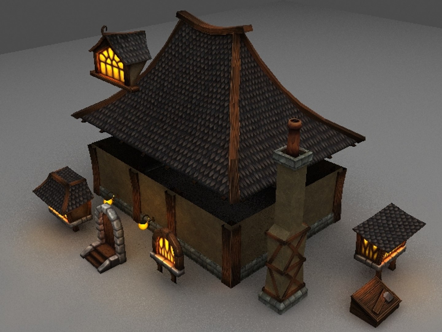 House World Warcraft 3d Model