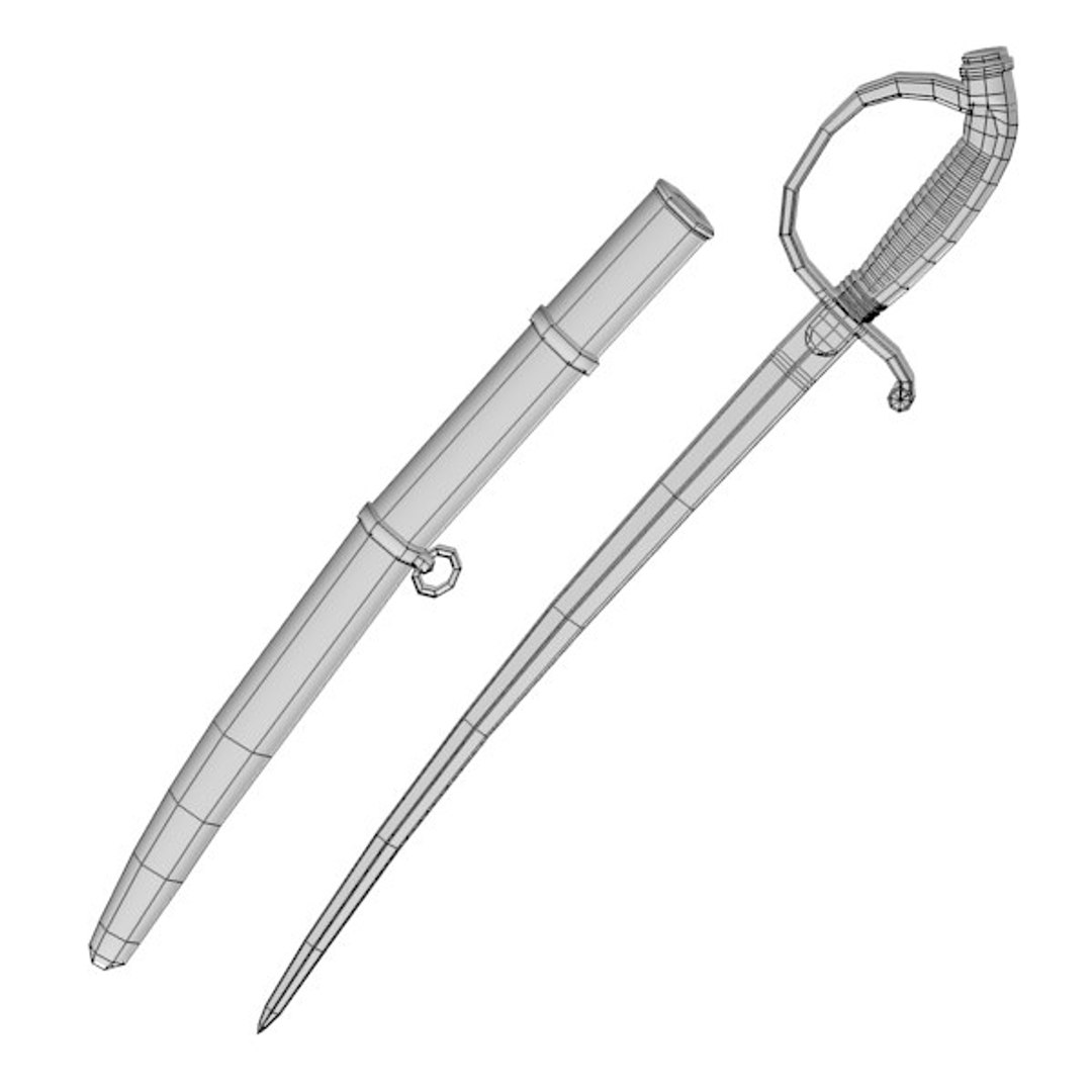 3d Model Sabre Cut Saber