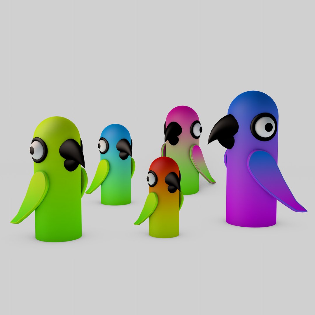 Funny Bird 3D Model - TurboSquid 1533913