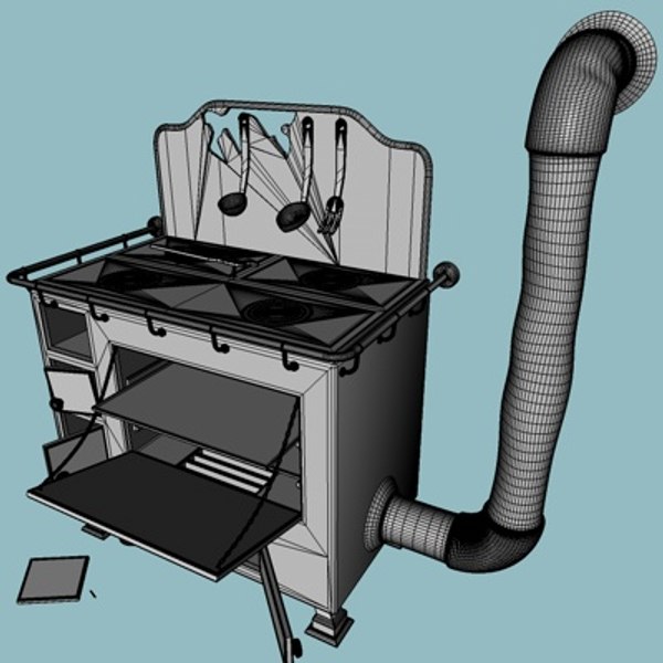 3d old cooker model