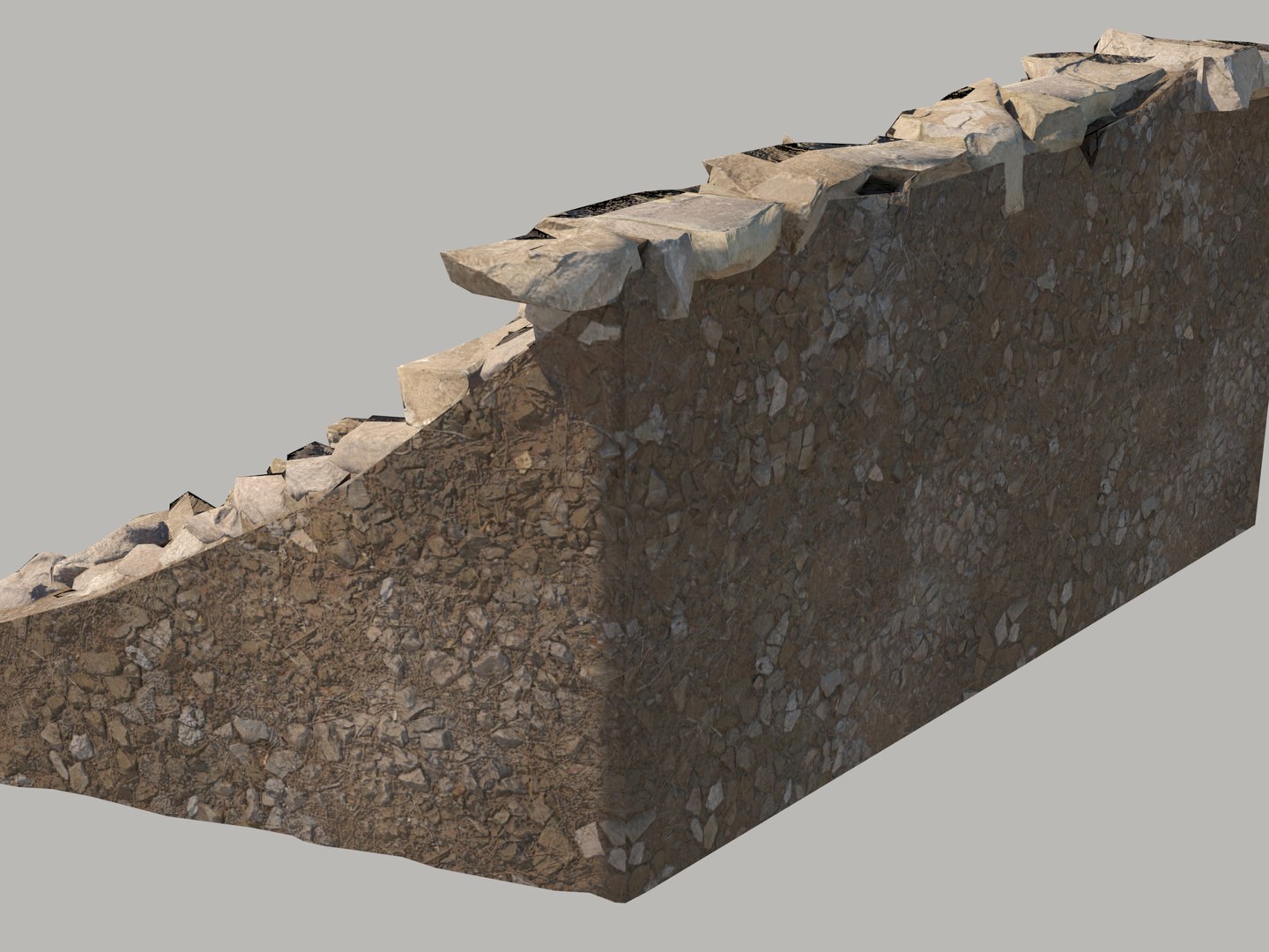 Rocky Slope Low-poly 3D Model - TurboSquid 1897821