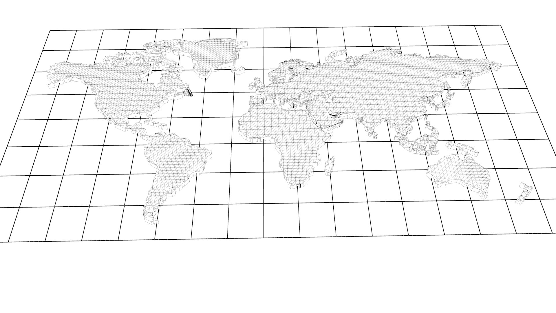 3D Model Simple World Map - TurboSquid 1794120