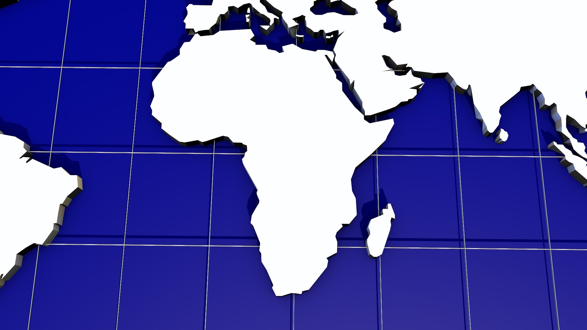 3D Model Simple World Map - TurboSquid 1794120