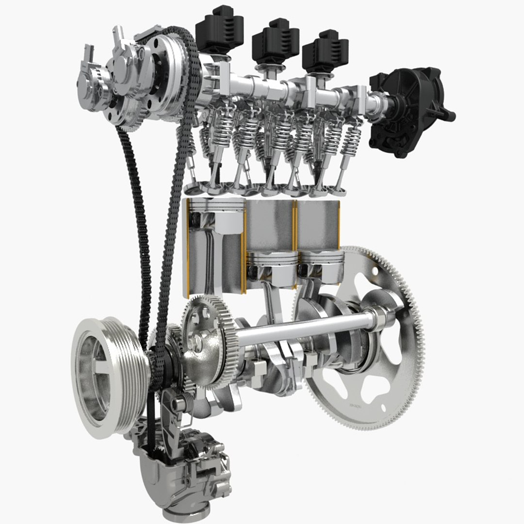 Petrol Engine Interior 3D Model - TurboSquid 1441310