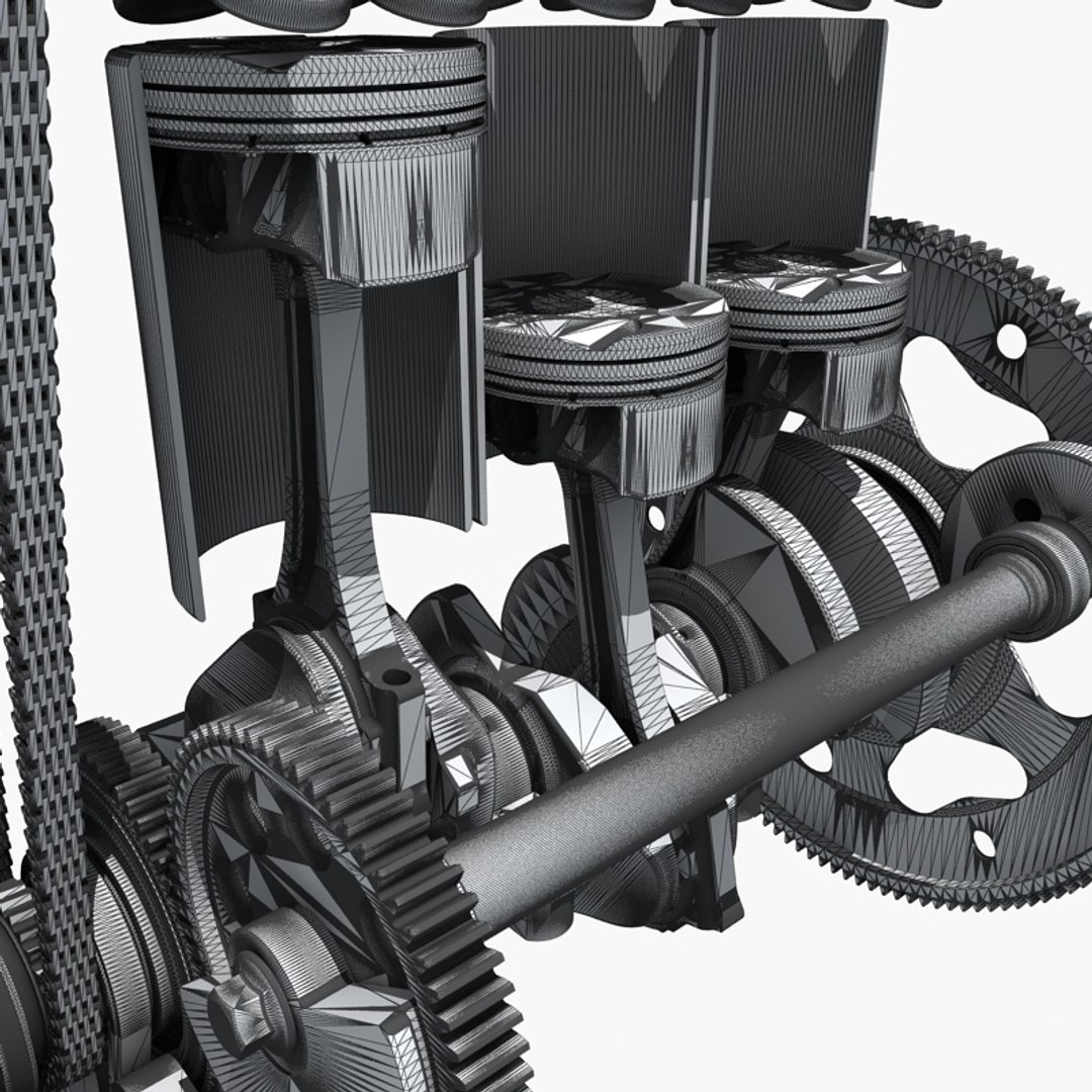 Petrol Engine Interior 3D Model - TurboSquid 1441310