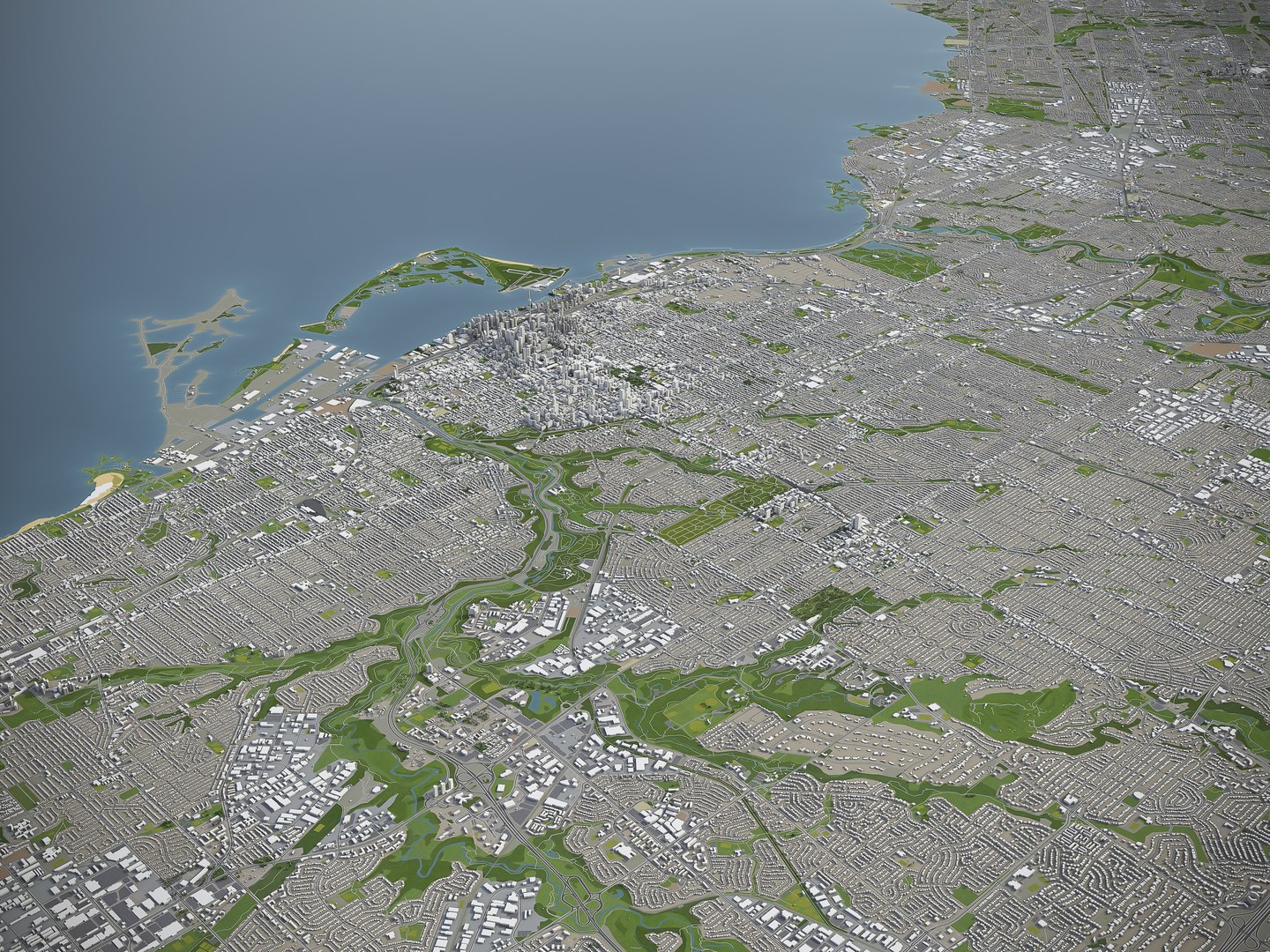 3D Model Toronto Canada Town - TurboSquid 1334750