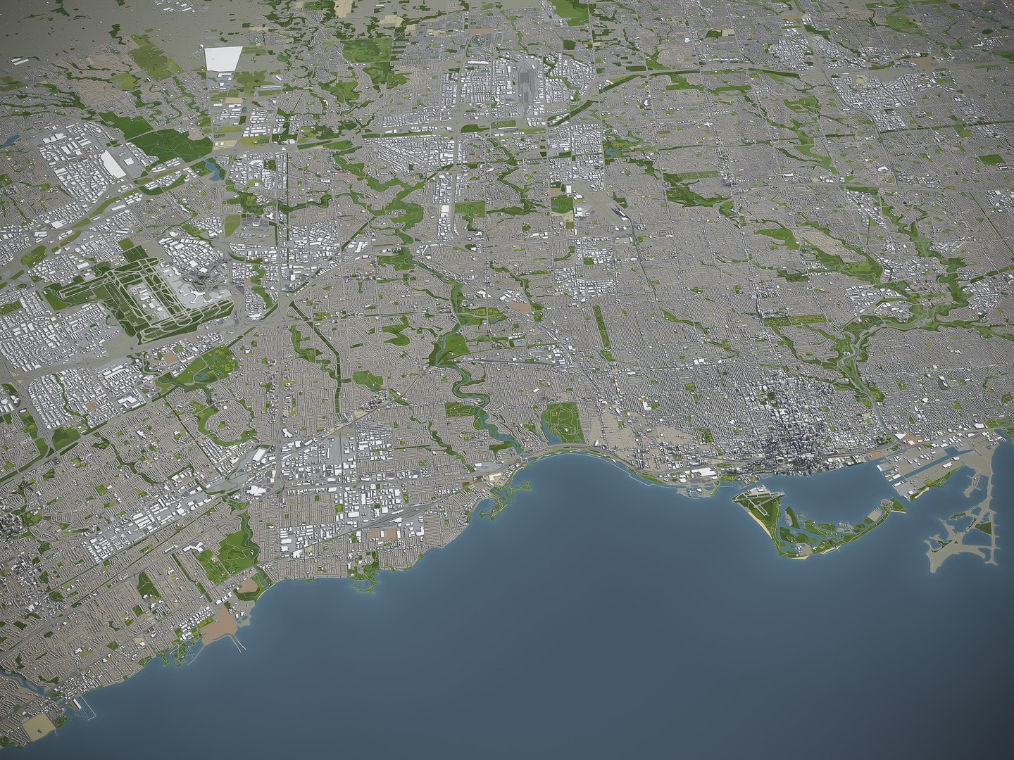 3D Model Toronto Canada Town - TurboSquid 1334750