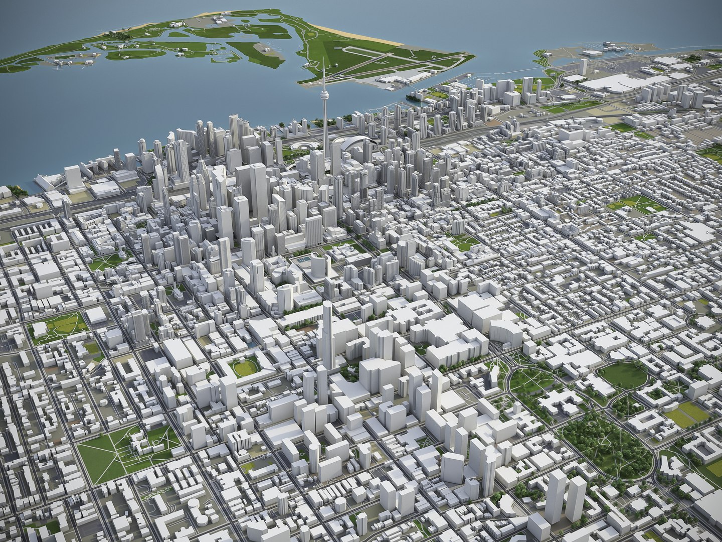 3D Model Toronto Canada Town - TurboSquid 1334750