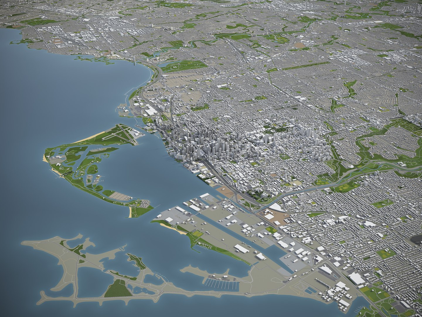 3D Model Toronto Canada Town - TurboSquid 1334750