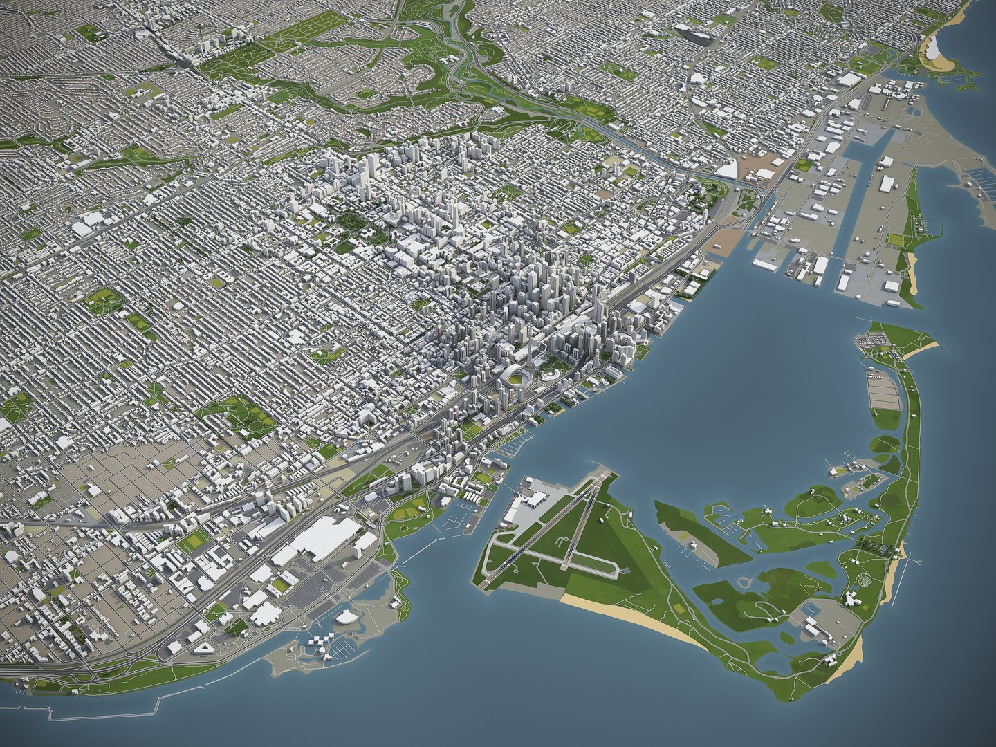3D Model Toronto Canada Town - TurboSquid 1334750