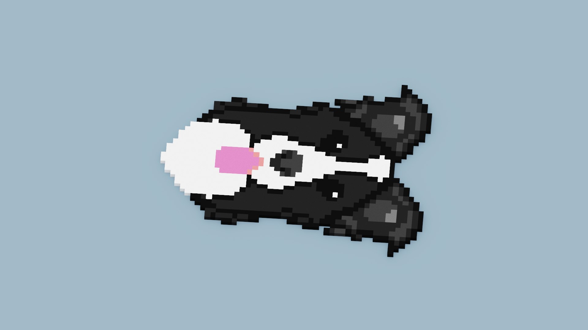 Pixel Border Collie Symbol 3D Model - TurboSquid 1900020