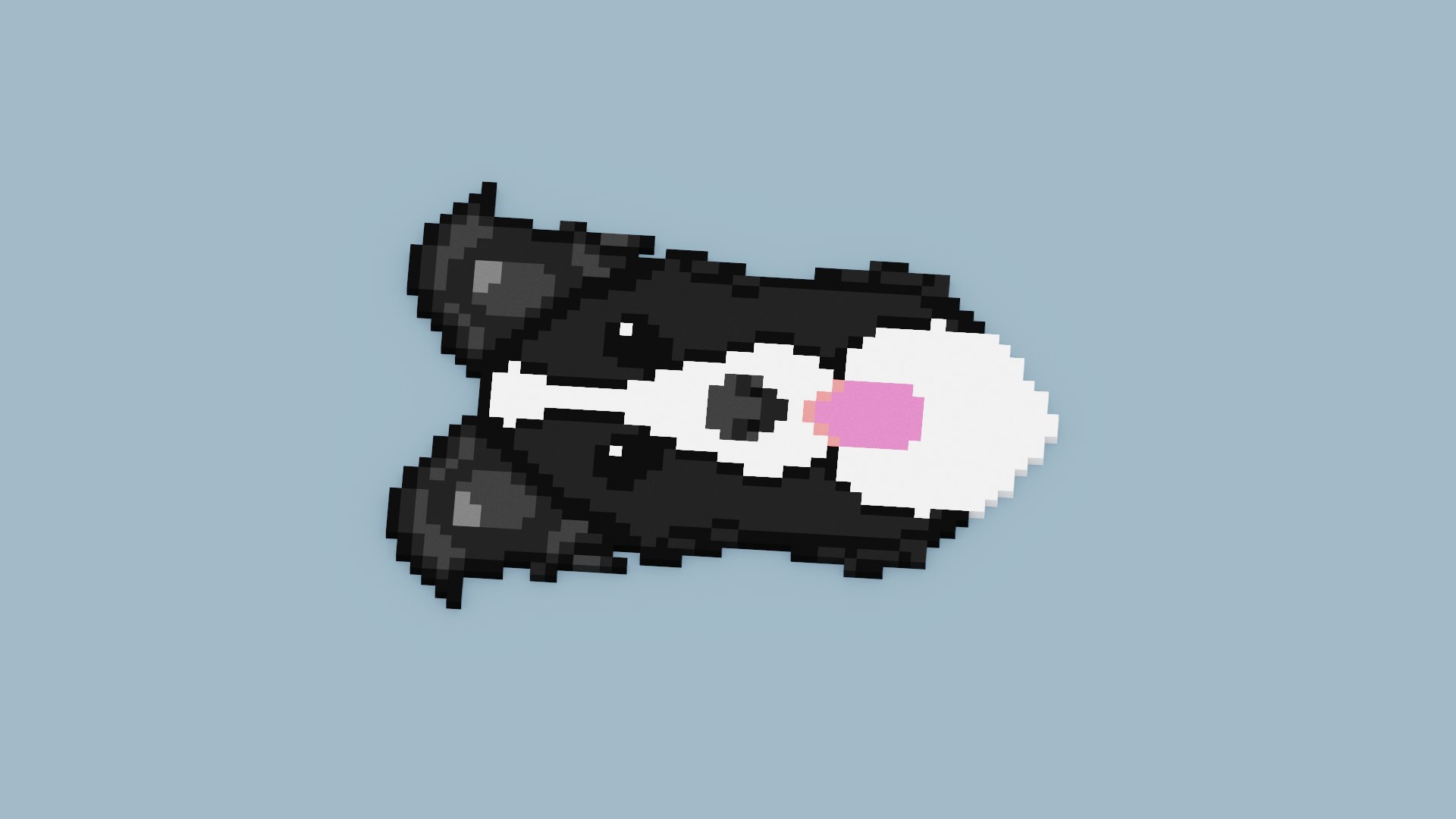 Pixel Border Collie Symbol 3D Model - TurboSquid 1900020