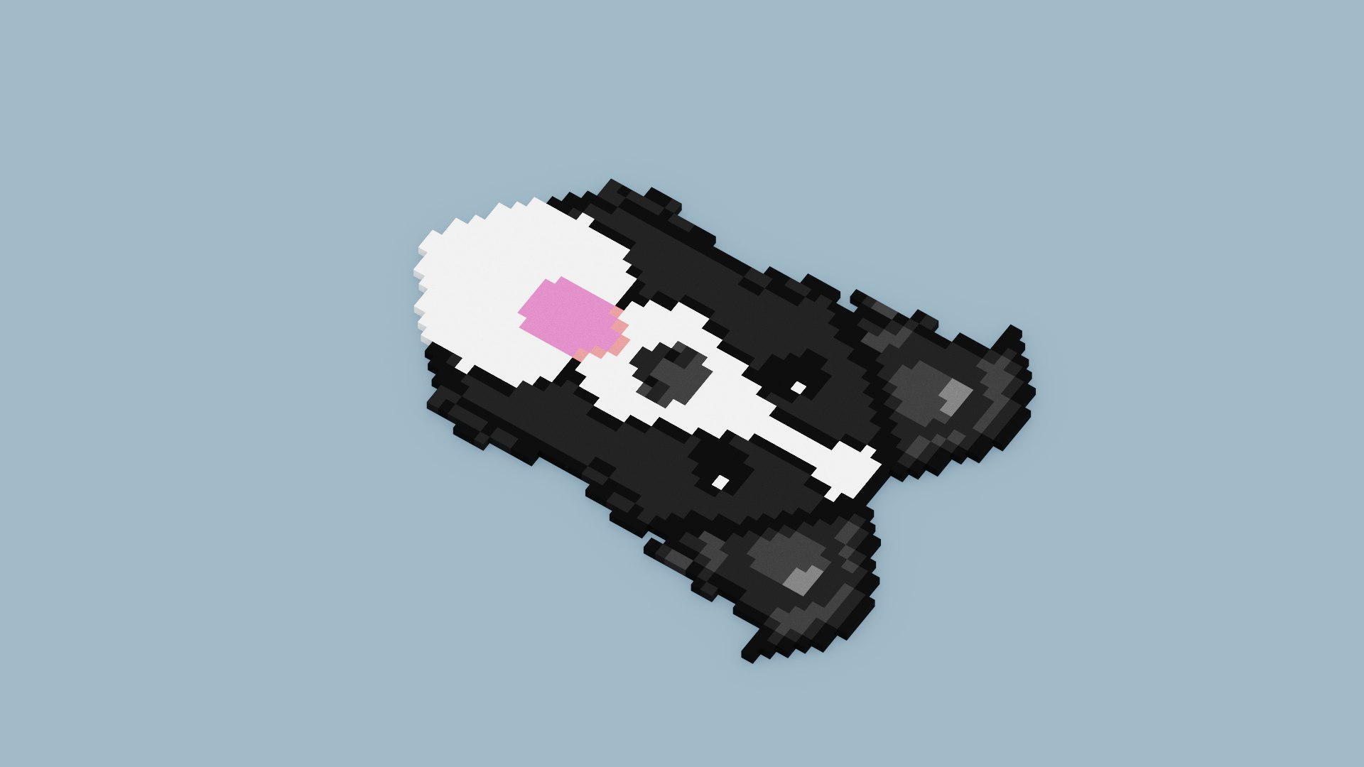 Pixel Border Collie Symbol 3D Model - TurboSquid 1900020