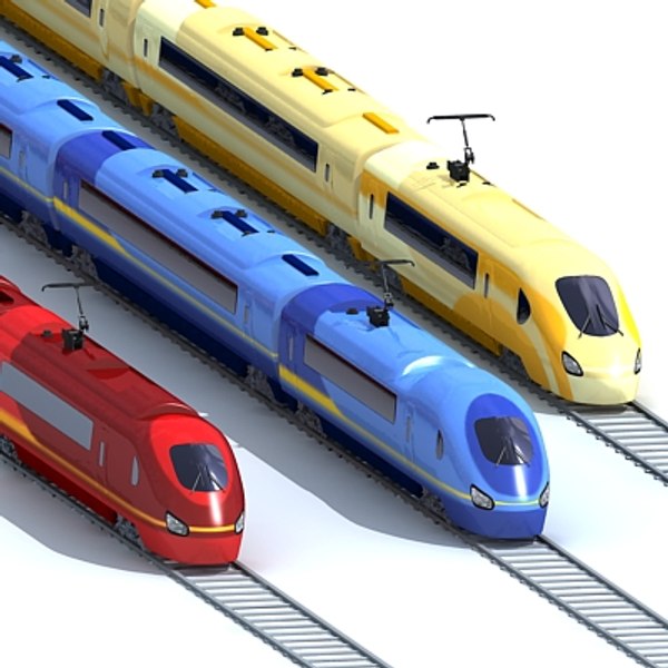 3d model city train