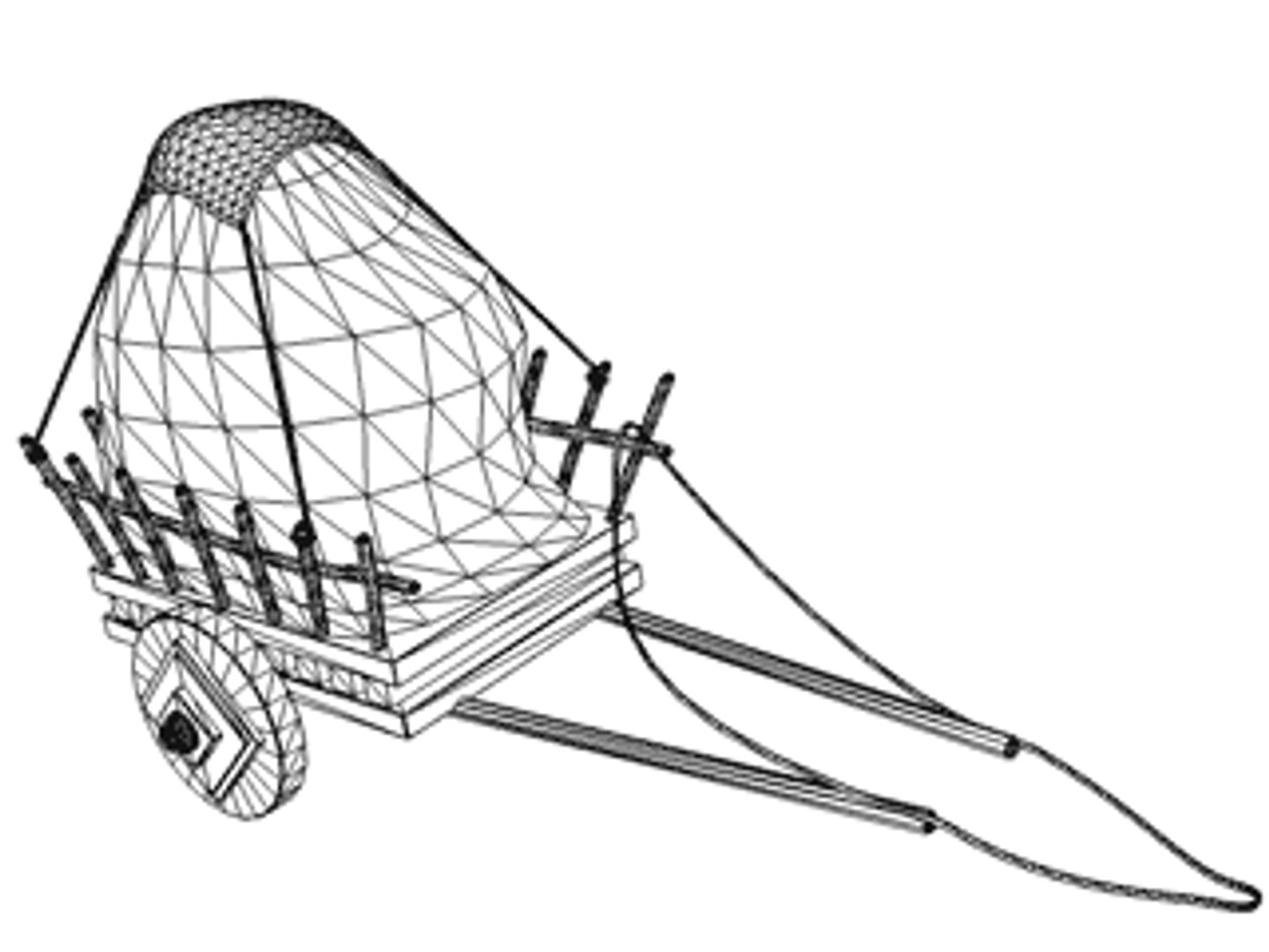 3d Ancient Cart Model