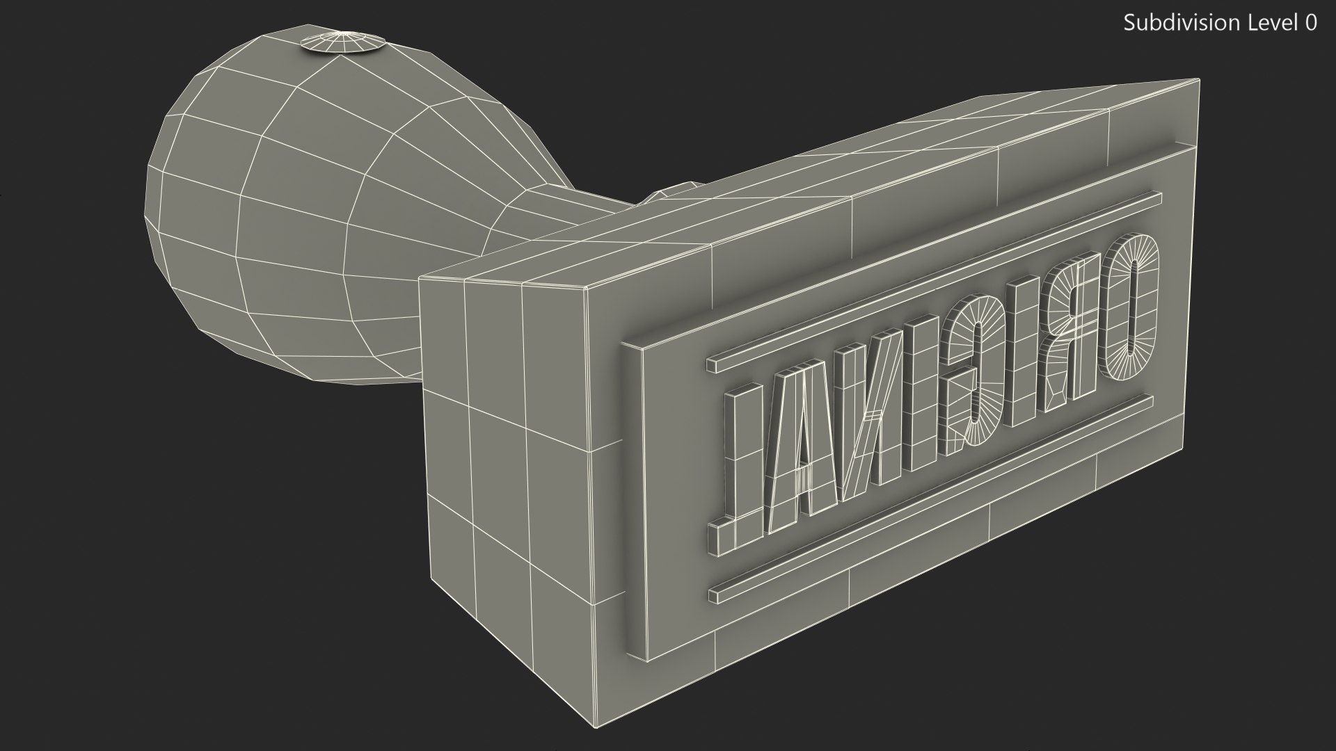 3D Model Rubber Stamp With Wood Handle Original - TurboSquid 1815150