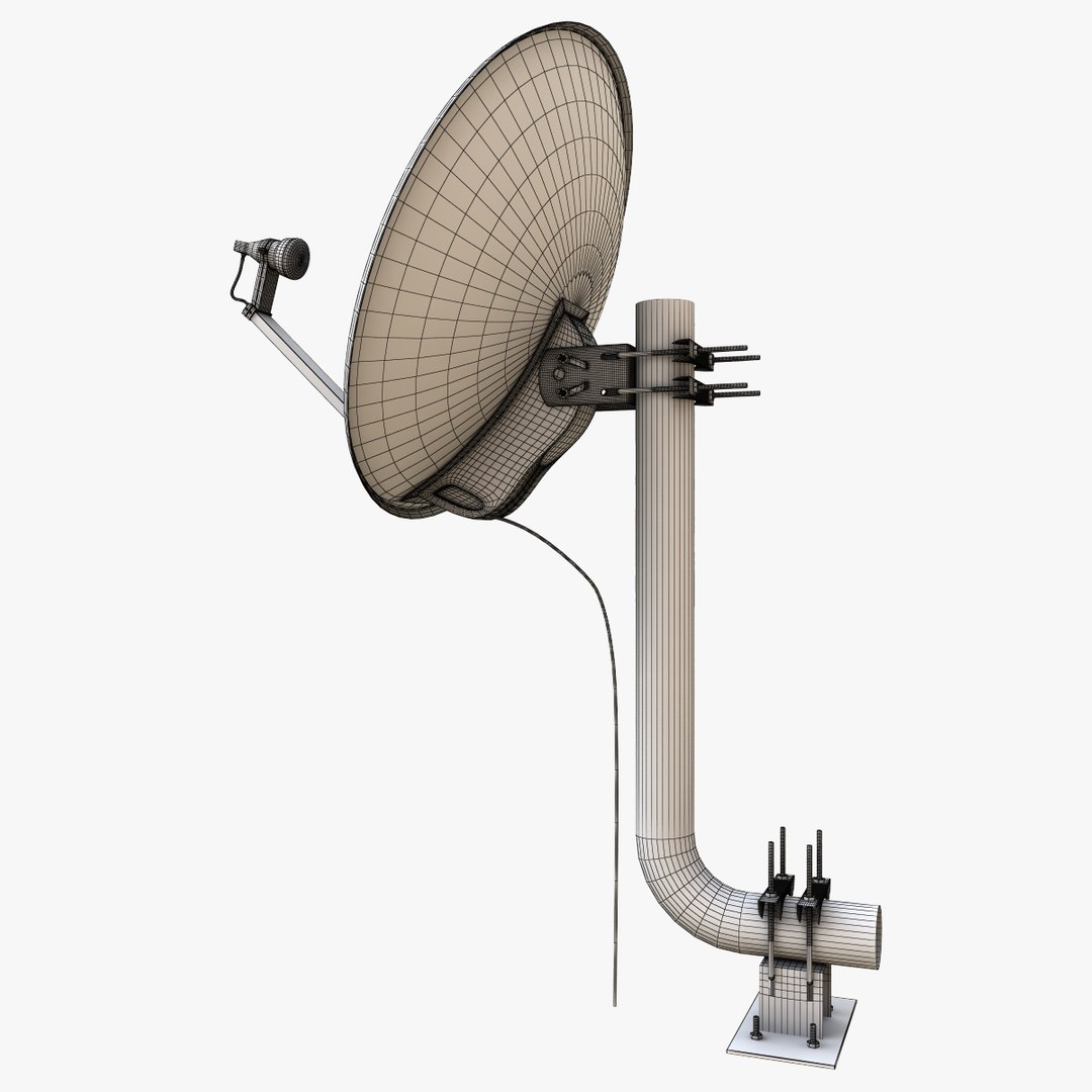 3D satellite dish model - TurboSquid 1319431