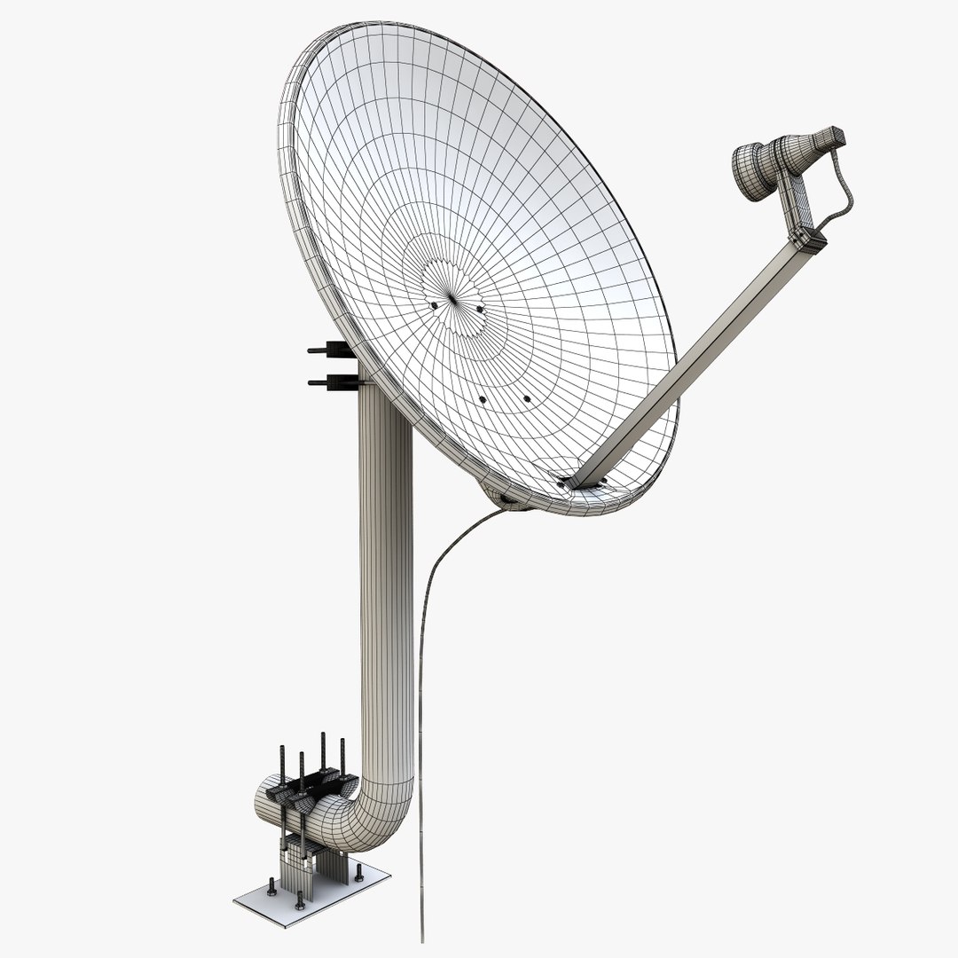 3D satellite dish model - TurboSquid 1319431