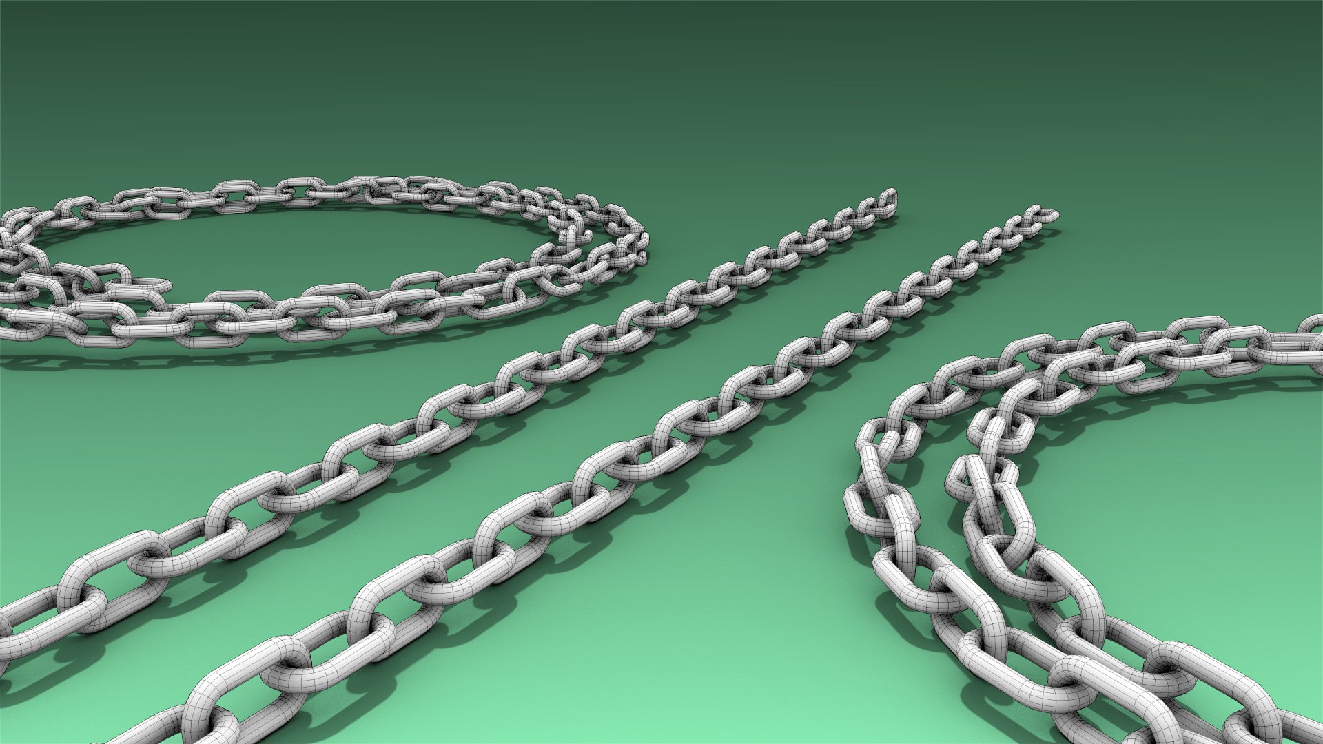 Low-poly chain 3D model - TurboSquid 1632698