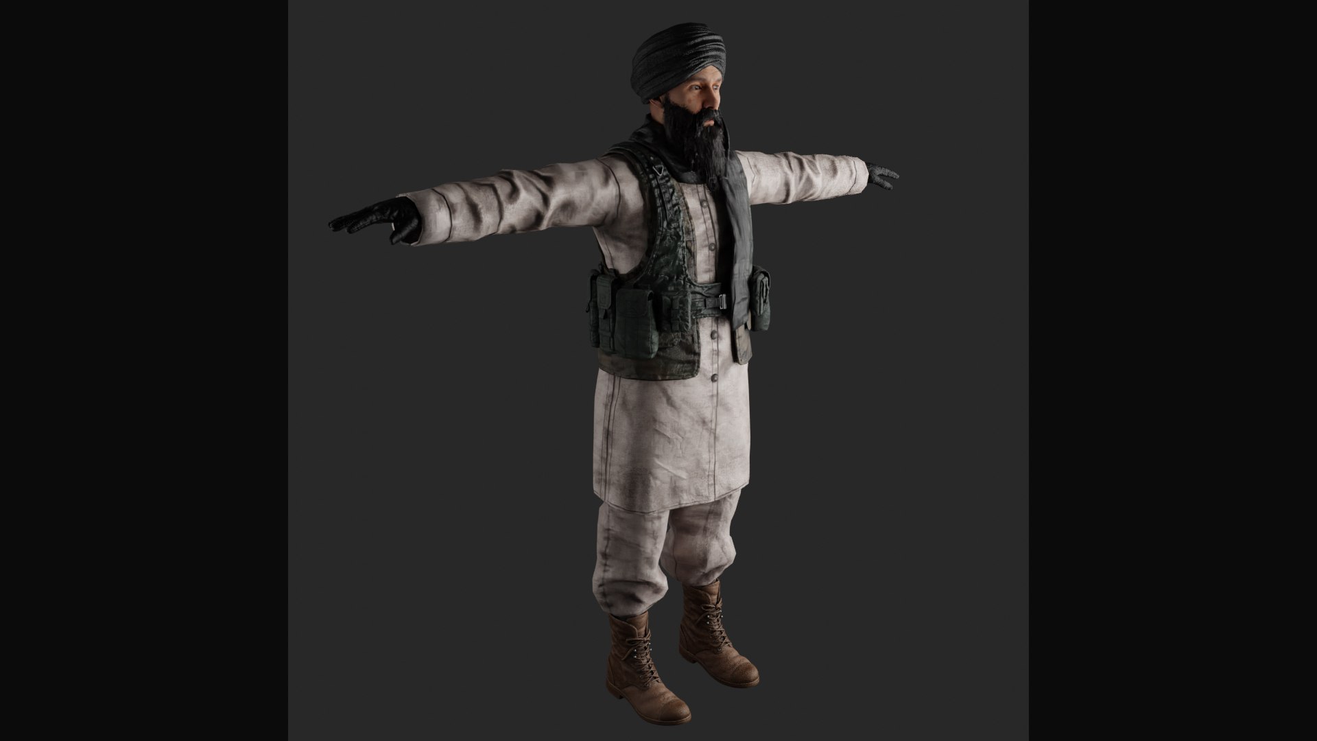 3D Afghan Character - TurboSquid 2221248