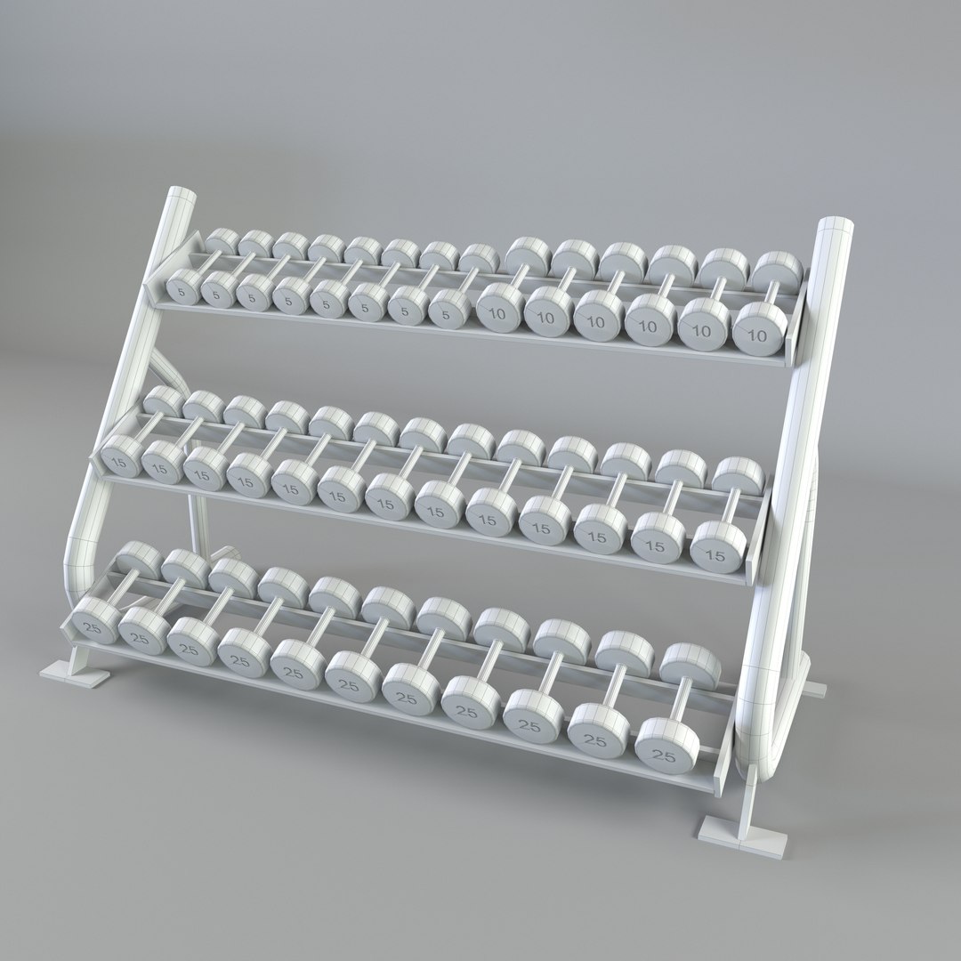 3D Model Dumbbell Set - TurboSquid 1928876