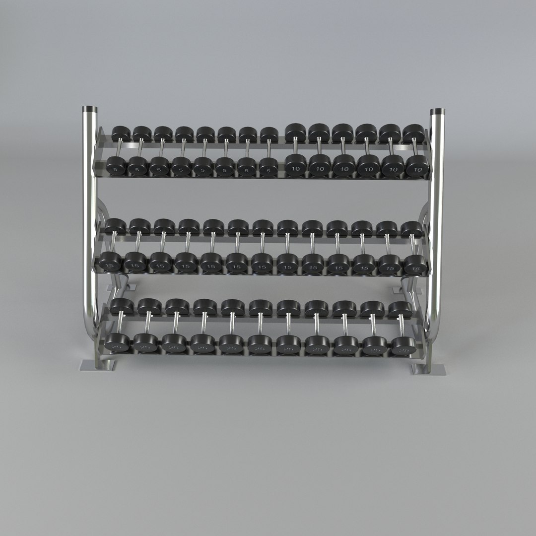 3D Model Dumbbell Set - TurboSquid 1928876