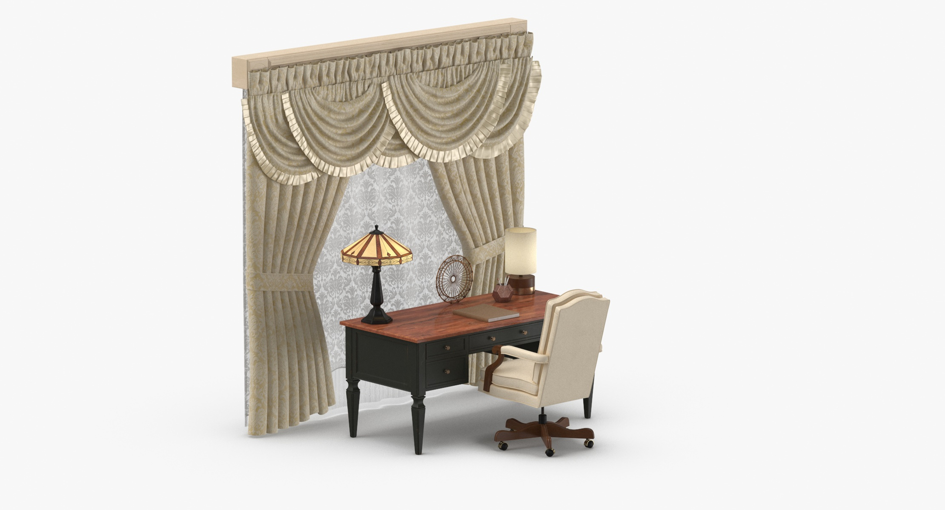 Classical Office 02 3D Model - TurboSquid 1548943