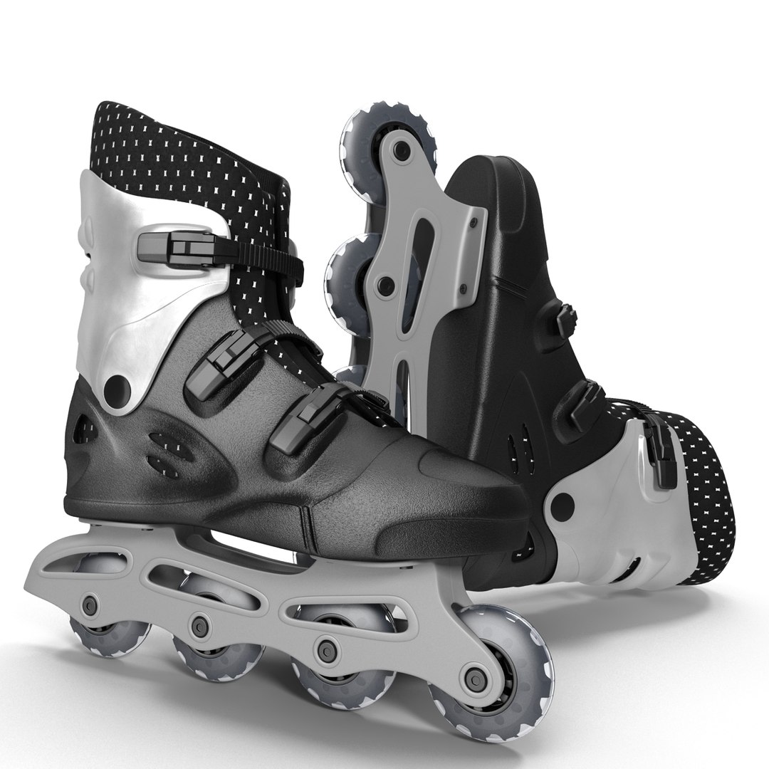 Rollerblades Modeled 3ds