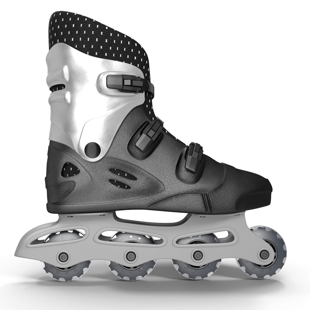 Rollerblades Modeled 3ds