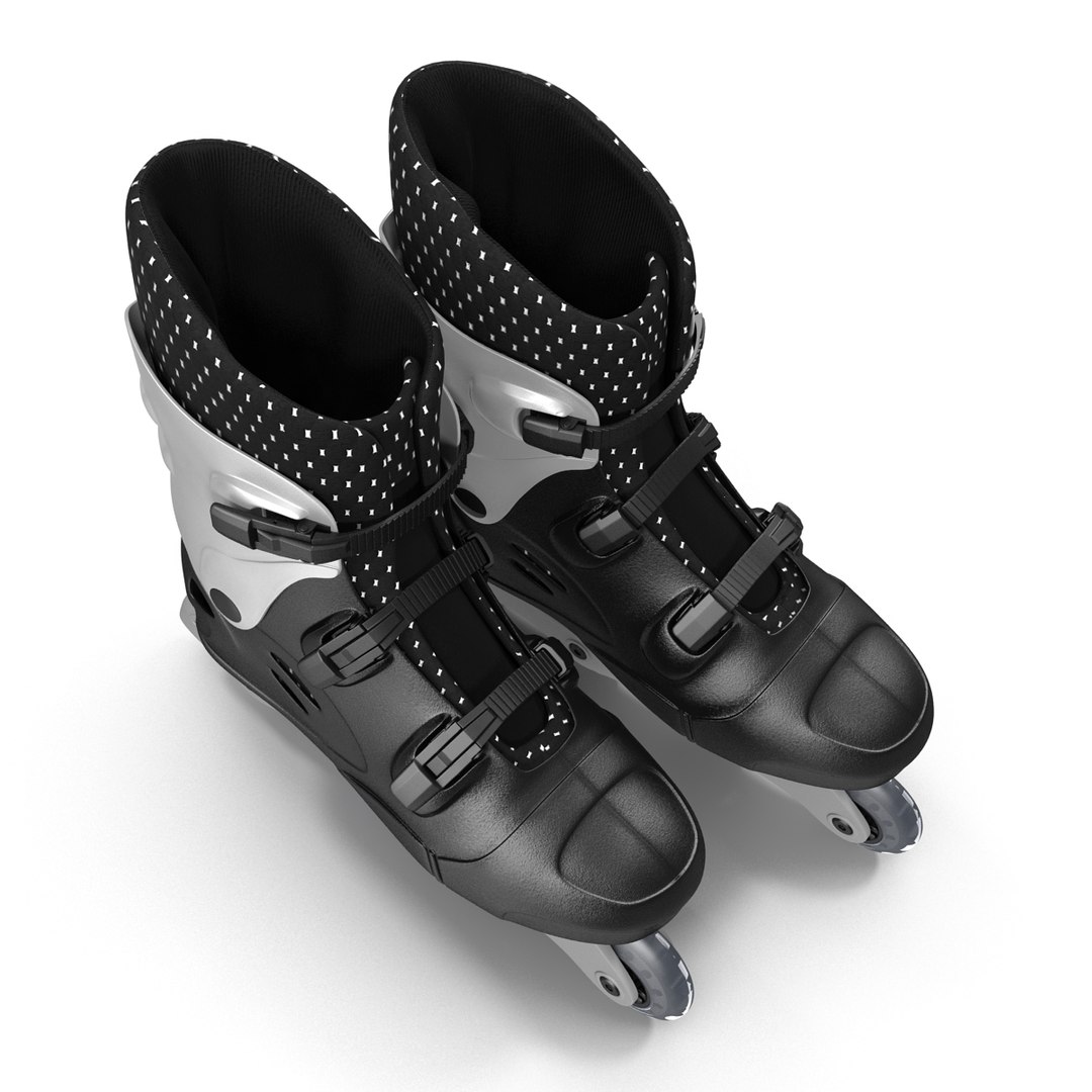 Rollerblades Modeled 3ds