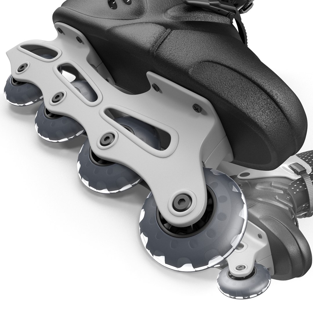 Rollerblades Modeled 3ds